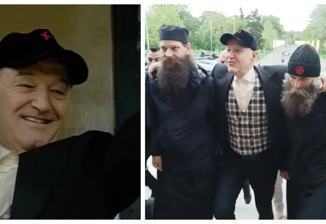 Gigi Becali, cu preoții la meci. "Am venit cu frații mei. M-a rugat ...
